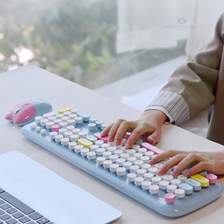 MOFii GEEZER Zero Cute Compact Wireless Keyboard and Mouse Combo Plug ...