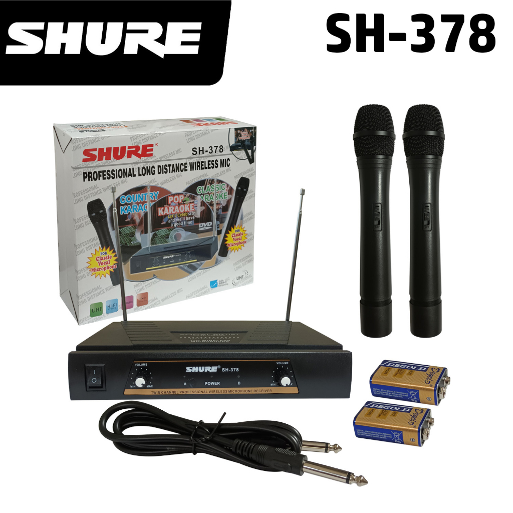 SH-378 Professional Long Distance Wireless Mic | Shopee Philippines