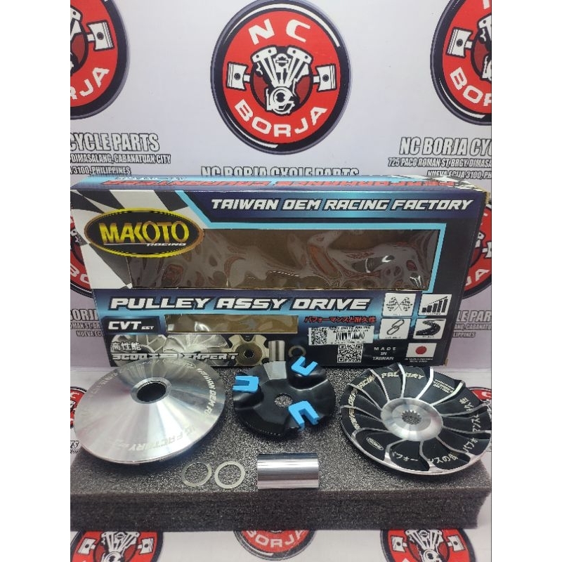 MAKOTO RACING CVT SET WITH BUSHING OR FULLY SET ASSY FOR MIOi125 ...