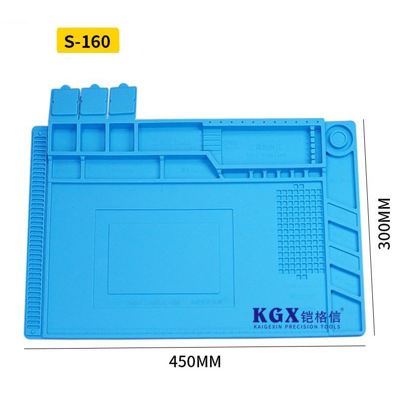 450mm × 300mm Heat Insulation Silicone Mat Pad Phone Repair Platform ...