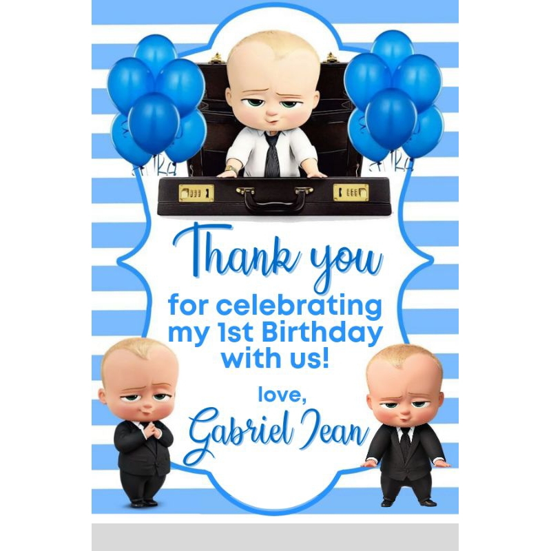 Baby Boss Theme Souvenir Sticker | Gift Tags | Shopee Philippines