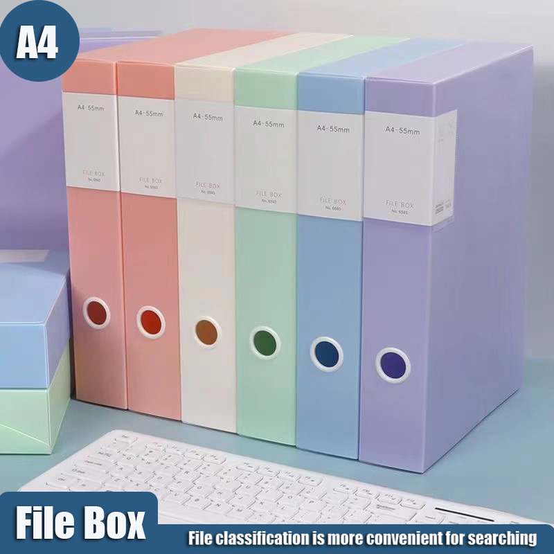 Fashionable Office Supplies A4 Thickened File Box Office File Box ...
