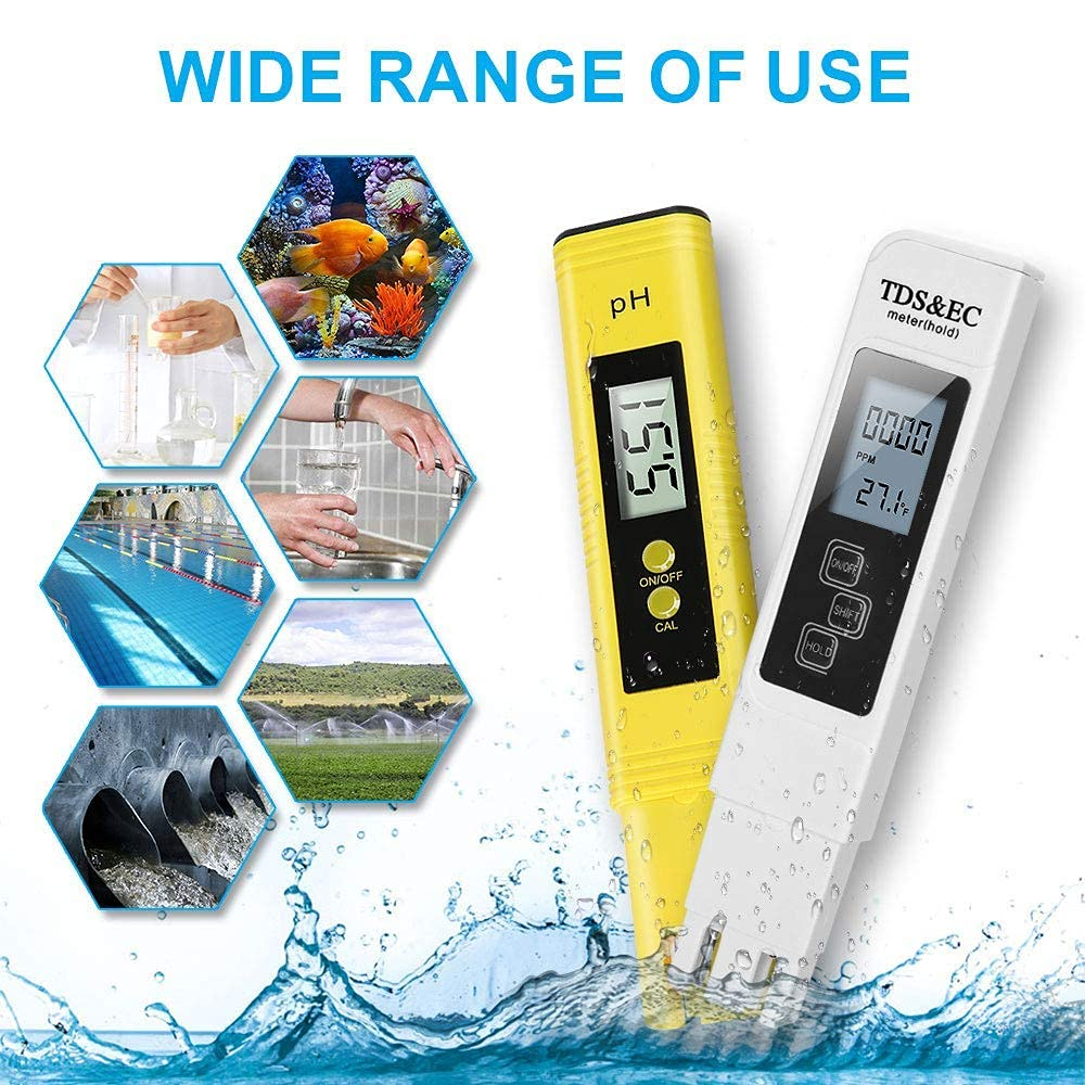 High Accuracy TDS Meter Digital Water Tester Digital 0-14 PH Meter ...