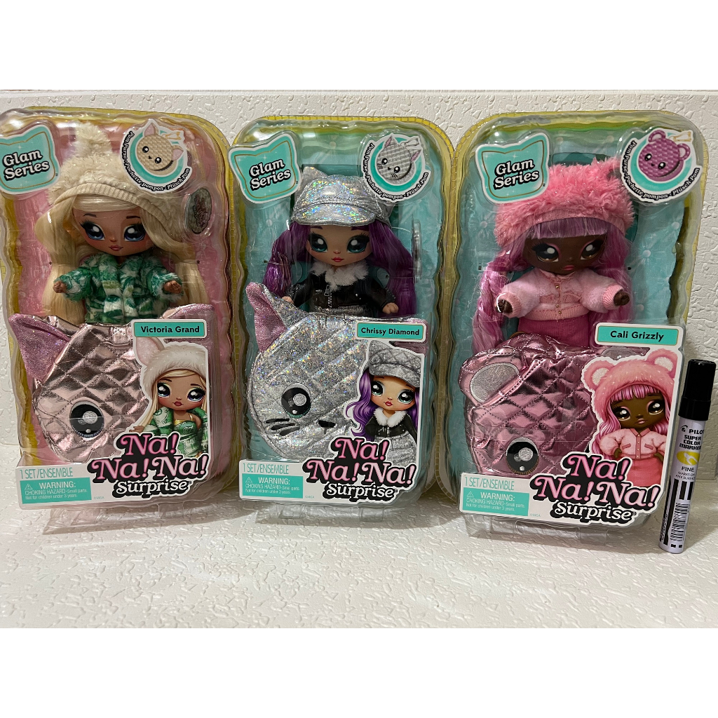 Na! Na! Na! Surprise Glam Series Cali Grizzly Ari Prism Fashion Doll ...