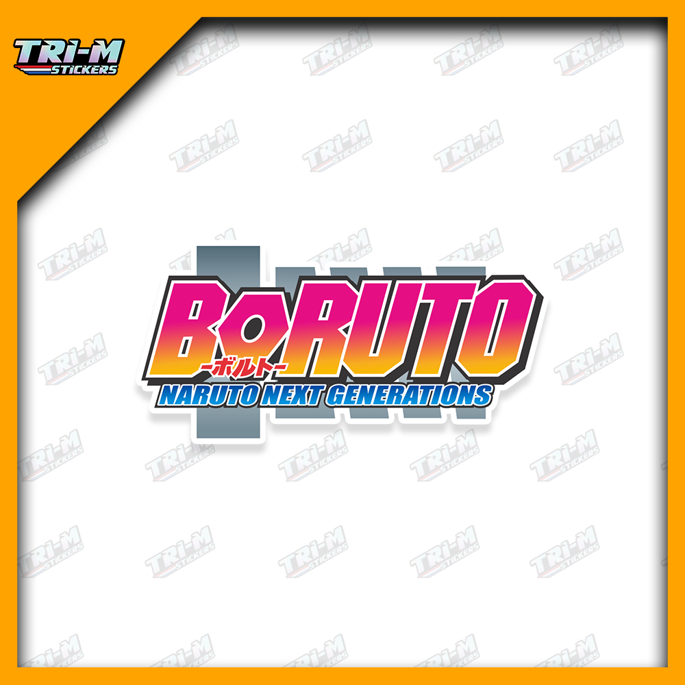 Boruto Anime Anime Sticker Design Motorcycle Sticker Tumbler Sticker ...
