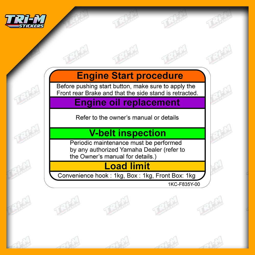 Babala / Warning Sticker Motorcycle Design Sticker Tumbler Sticker Car ...