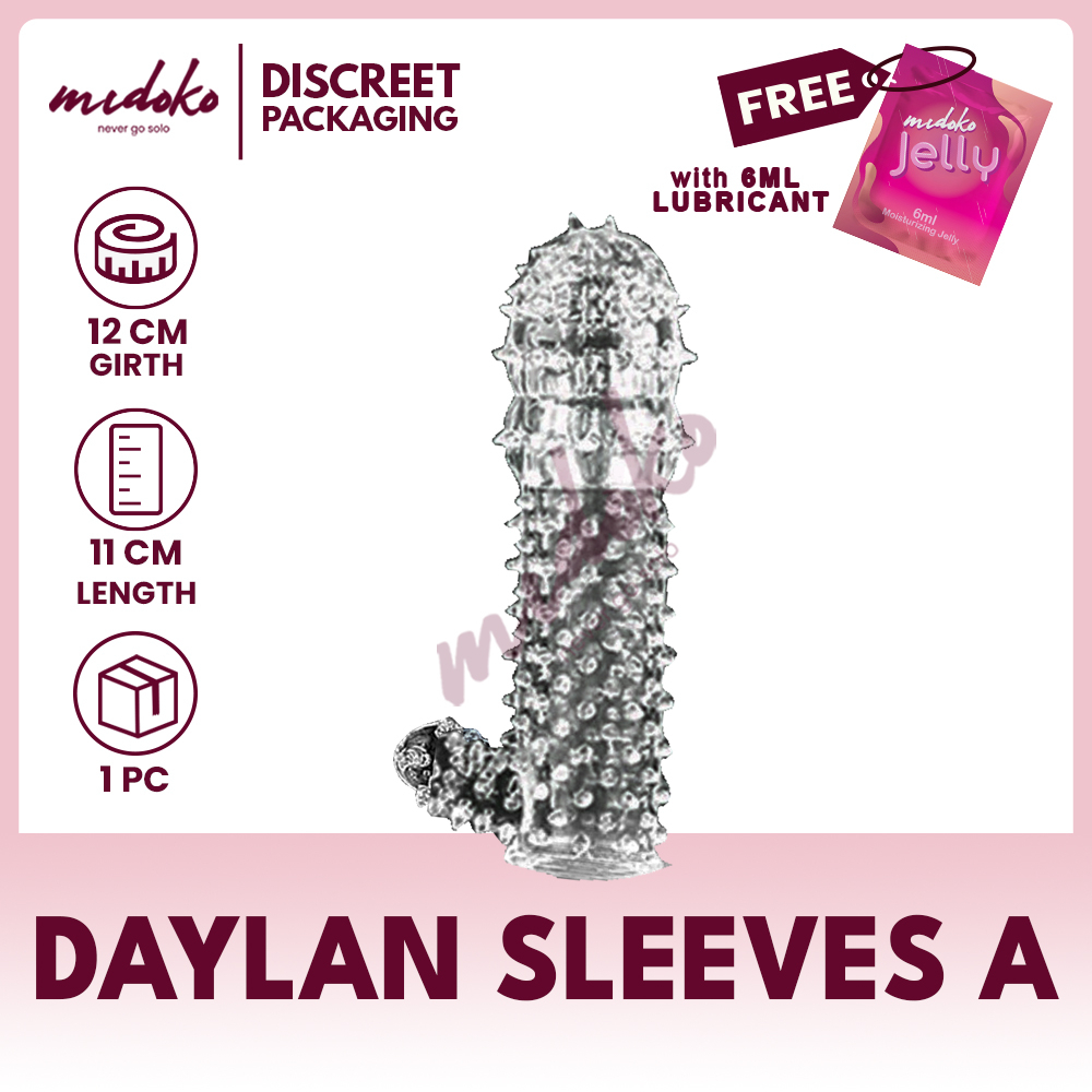 Midoko Silicone Spike Dotted Ribbed Condoms Time Delay Lasting Reusable Penis Rings Shopee