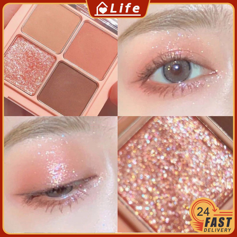 Four Color Eyeshadow Palette Long-lasting Waterproof Eye Shadow Matte ...