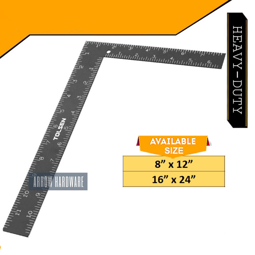 Carpentry Angle Tri Square (12”- 24") Powder Coated | Shopee Philippines