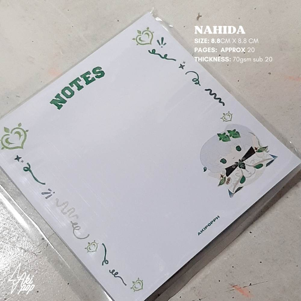 GENSHIN IMPACT Merch Notepad - Scaramouche Alhaitham Venti Xiao Zhongli ...