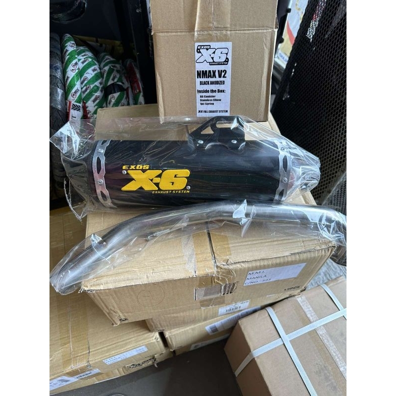 EXOS X6 PIPE for YAMAHA NMAX v2 / AEROX v2 | Shopee Philippines