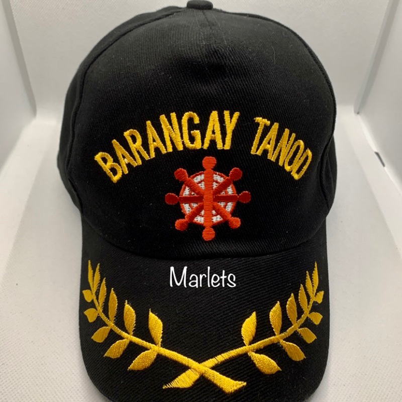 Brgy. Tanod cotton Hat caps with Laurel All Embroidered Design Cotton ...