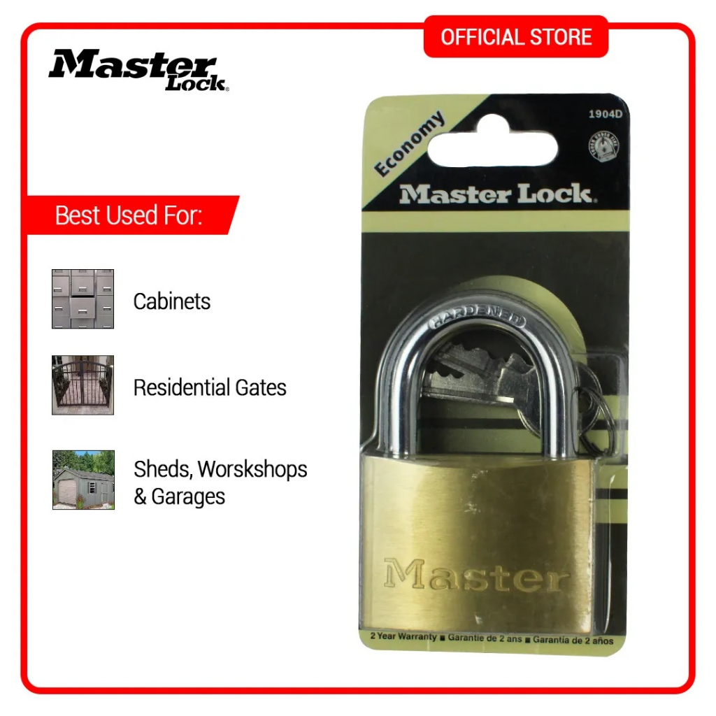 Master Lock 1904D Eco Brass Padlock 60MM | Shopee Philippines