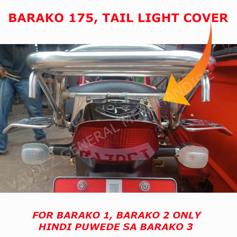 TAIL LIGHT VISOR / TAIL LIGHT COVER, KAWASAKI BARAKO 175, for year ...