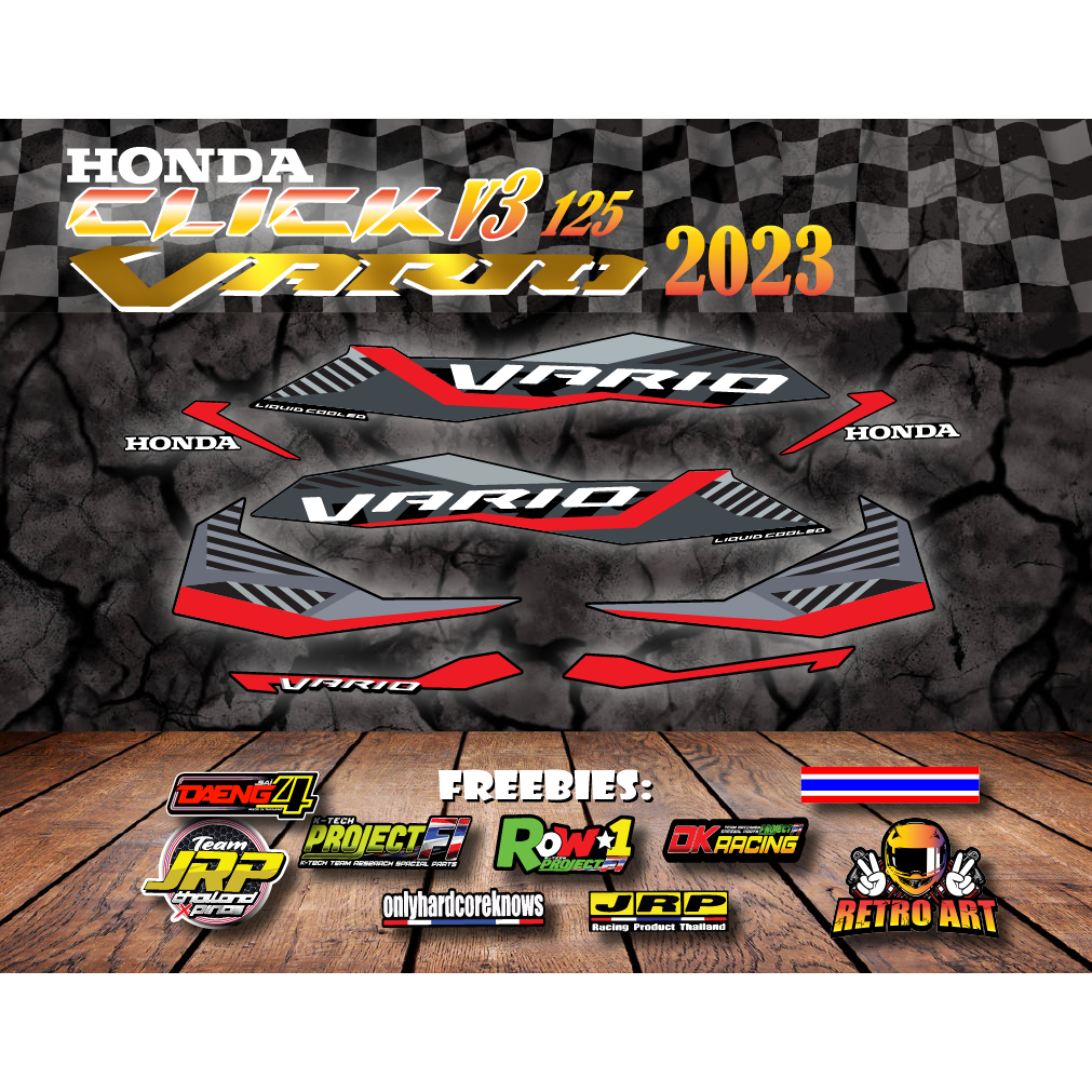 HONDA CLICK GAME CHANGER 125 V3 VARIO DECALS | Shopee Philippines