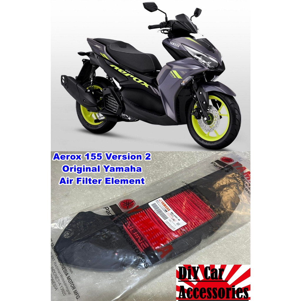 Original Yamaha Air Filter Element for Aerox 155 Version 2 (2021-2023 ...