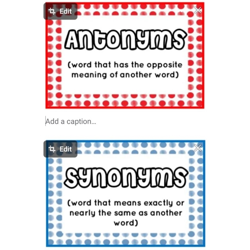 Synonyms & Antonyms Flashcards 3R free ringbind | Shopee Philippines