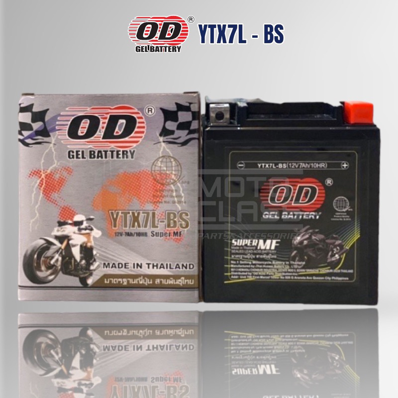 OD BATTERY YTX7L-BS SUPREMO / cb150 | Shopee Philippines