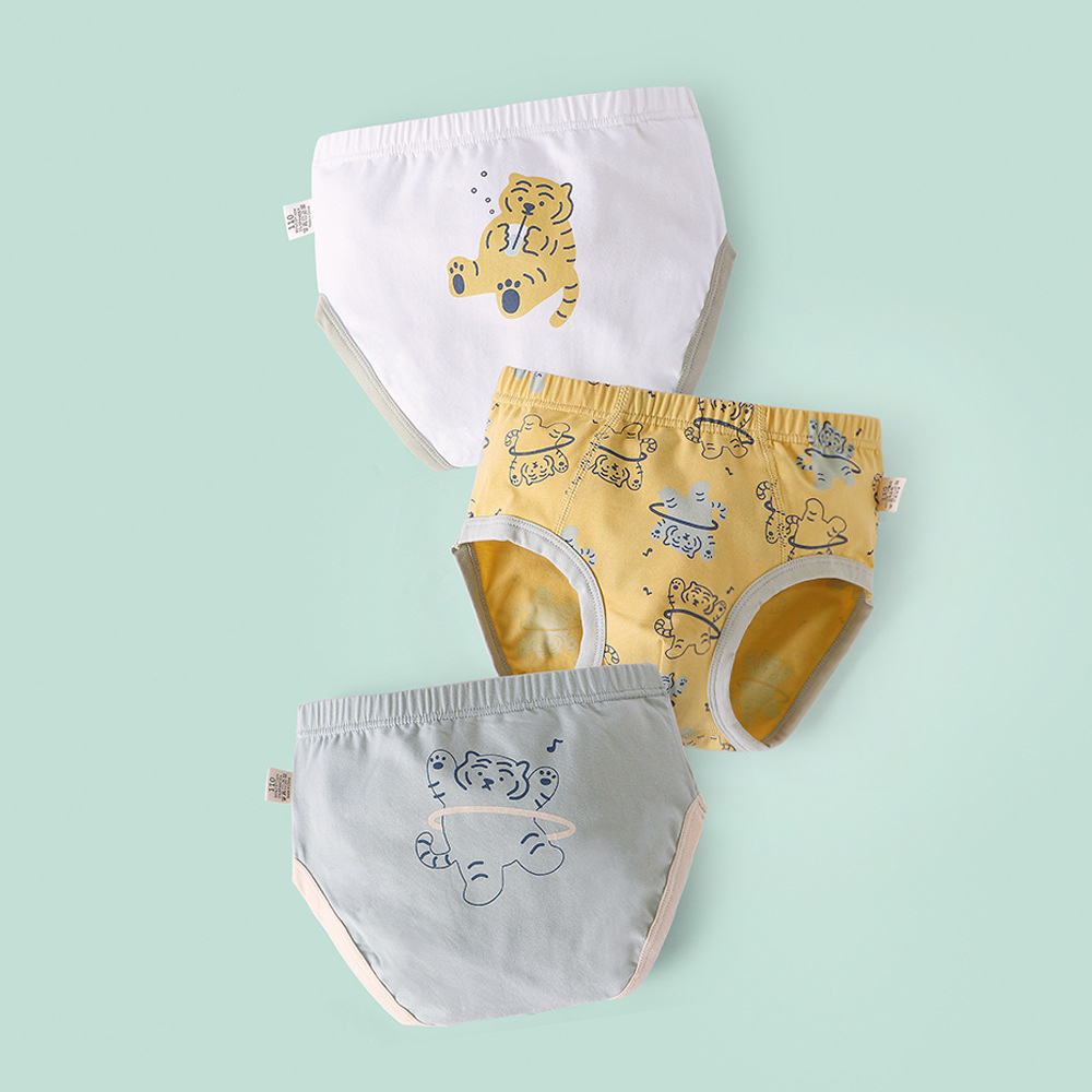 Little Noori Little Tiger Boys Brief Underwear Innerwear (3 piece set ...