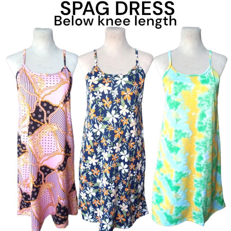 Spag Dress Retail Below the Knee | Shopee Philippines