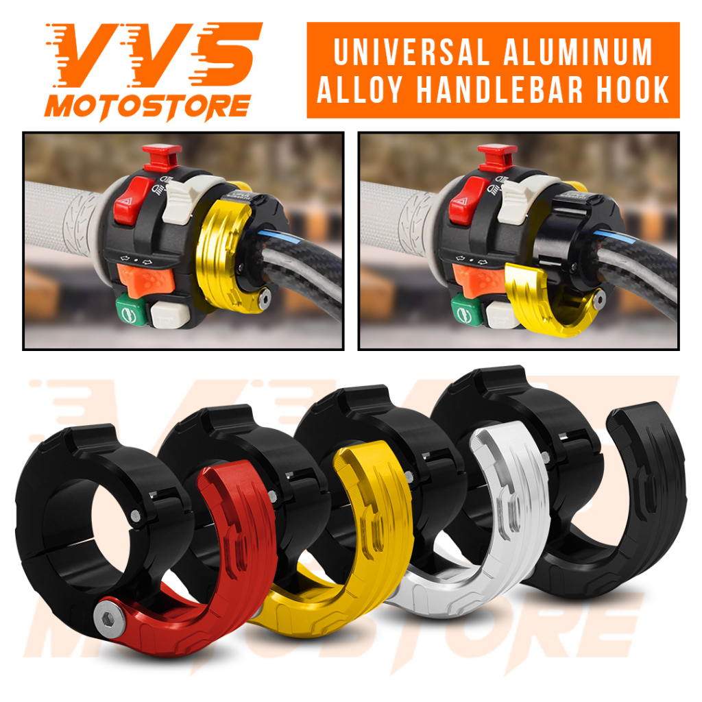 Mecha Style Handle Bar Hook CNC Aluminum Alloy Universal | Shopee ...