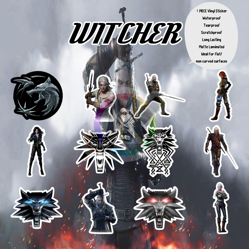 Witcher Vinyl Sticker [1 PIECE] | Shopee Philippines