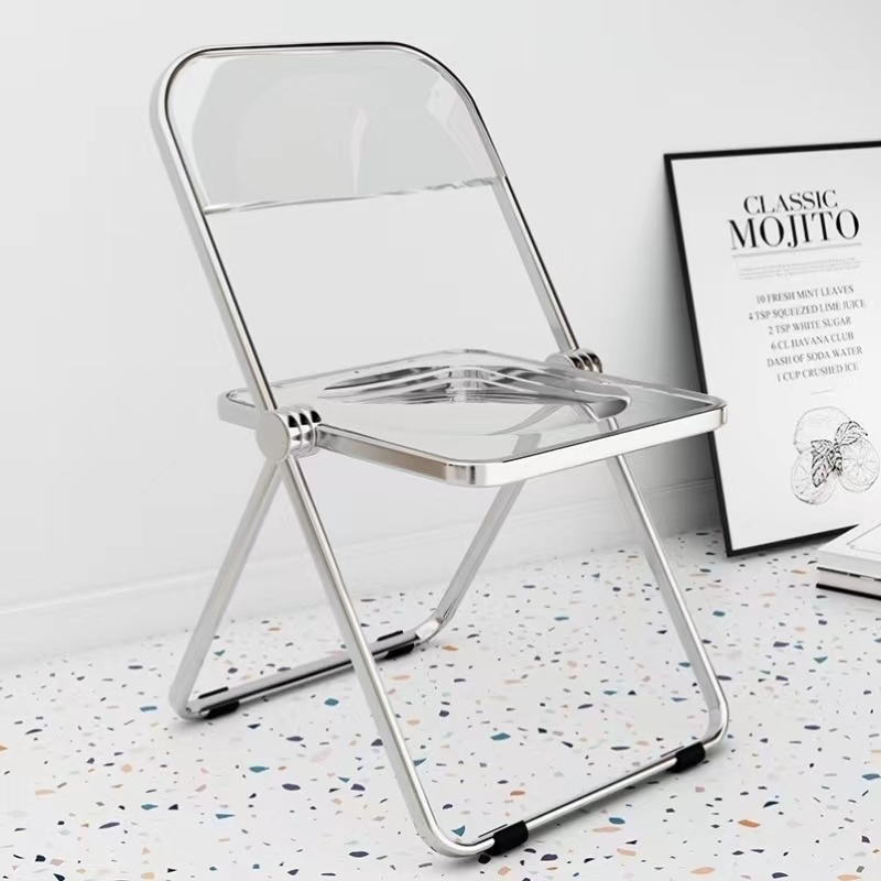 Transparent Folding Foldable Metal Office Chair Ergonomic Scientific ...
