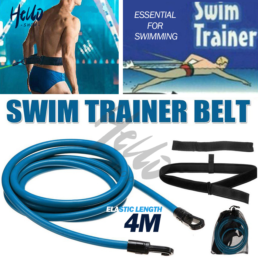 Swimming Elastic Rope Band Adjustable Swim Training Resistance Elastic ...