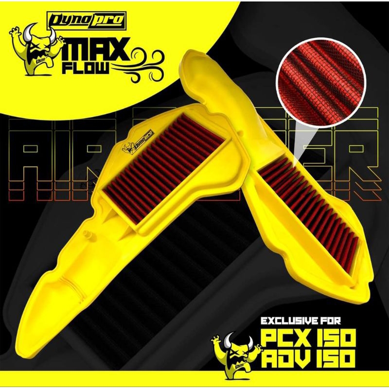 DYNOPRO WASHABLE / HI FLOW AIR FILTER FOR HONDA ADV 150 / PCX 150 ...