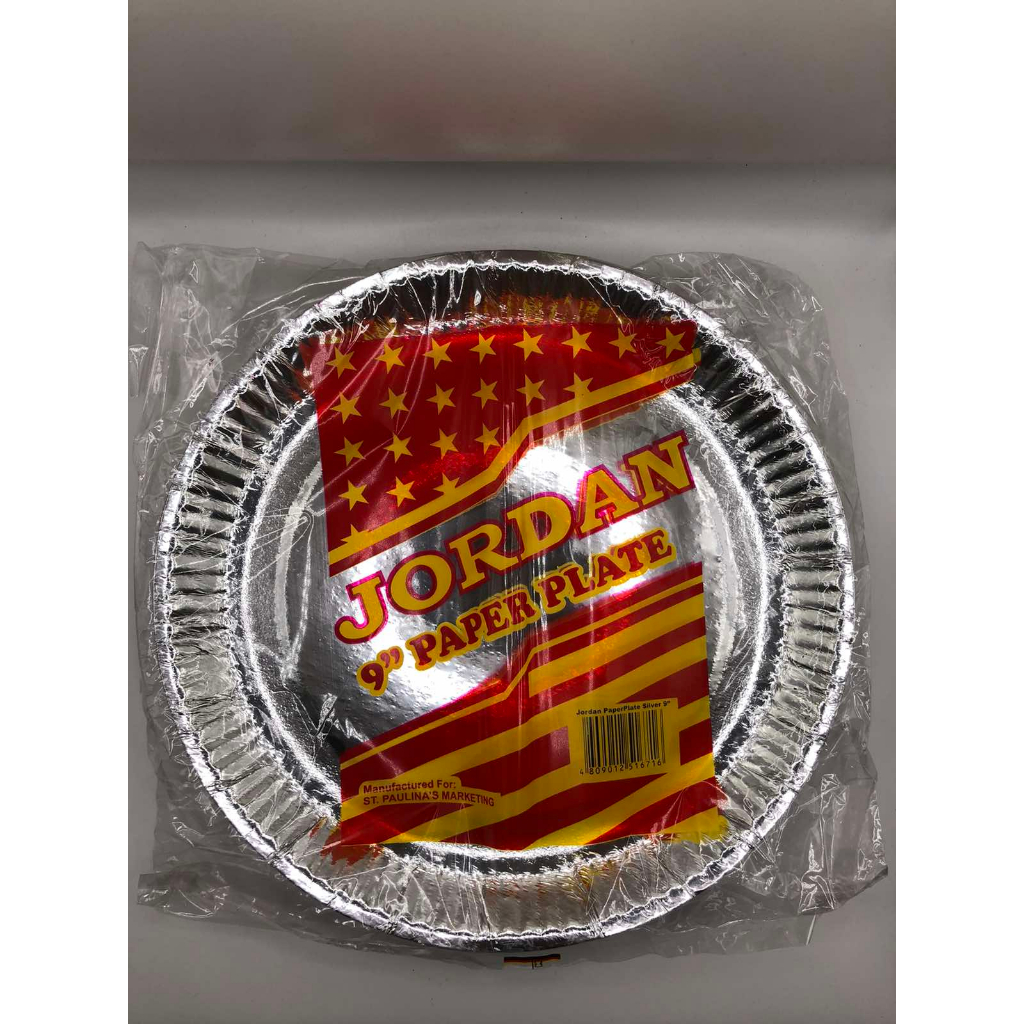 Jordan 9 inches Aluminum Paper Plate, Laminated, 20 pcs | Shopee ...