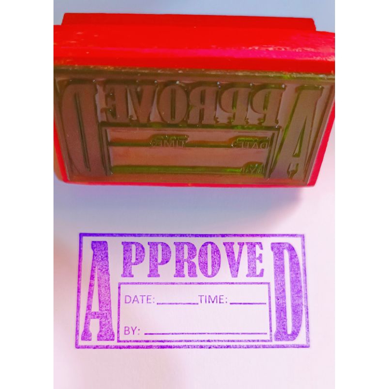 APPROVED RUBBER STAMP | Shopee Philippines