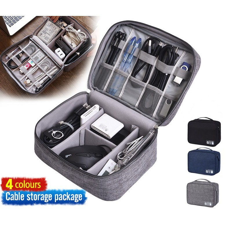 Multifunctional Storage Bag Travel Cable Organizer Portable Waterproof ...