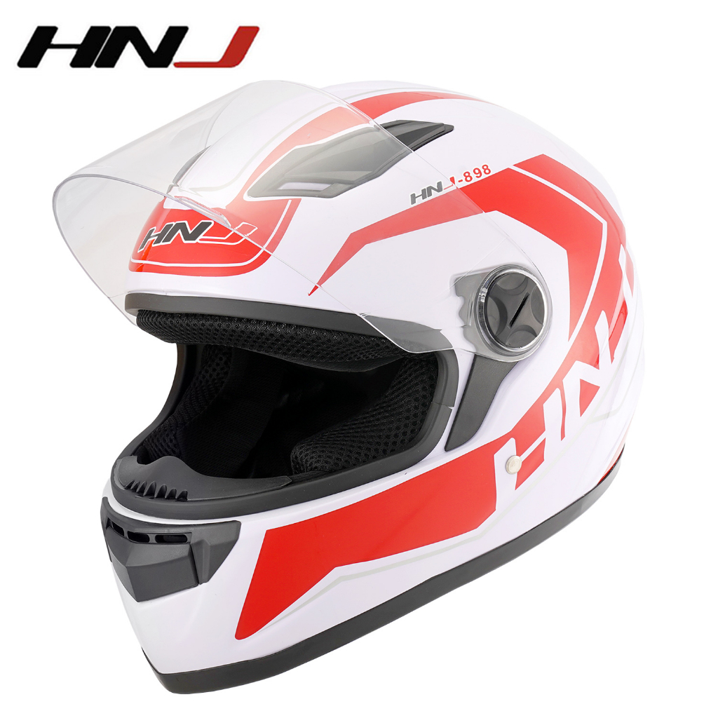 HNJ Ff898 Men's Full Face Motorcycle Helmet Single Lens Motor Women's ...