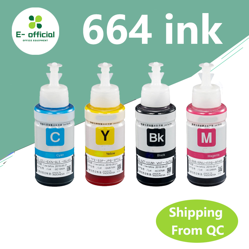 For Epson 664 ink T664 Ink for L100 L110 L120 L200 L210 L220 L300 L310 ...