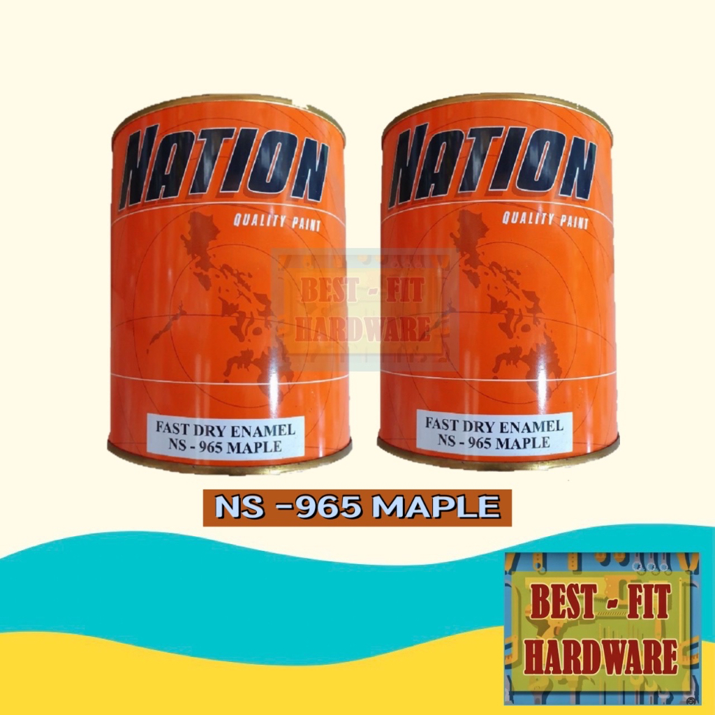 BOYSEN - NATION NS-965 QDE FAST DRYING ENAMEL MAPLE 1 LITER | Shopee Philippines
