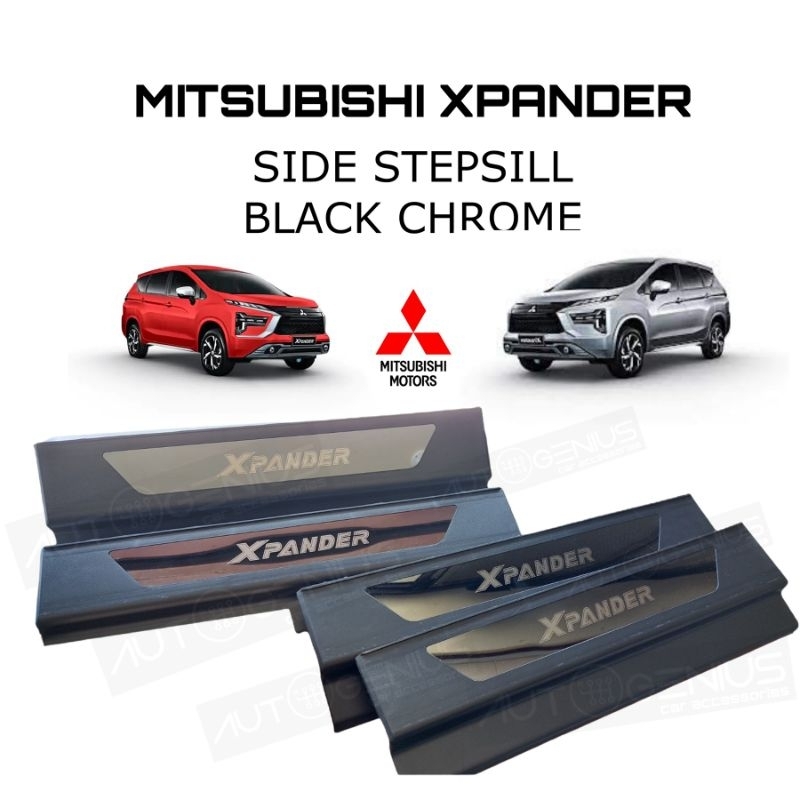 Mitsubishi Xpander 2023 Accessories Side Door Step Sill Black Chrome ...
