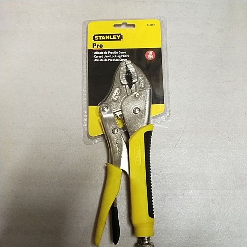 Stanley Curved Jaw Locking Pliers 10" / Vise Grip 10inch | Shopee ...