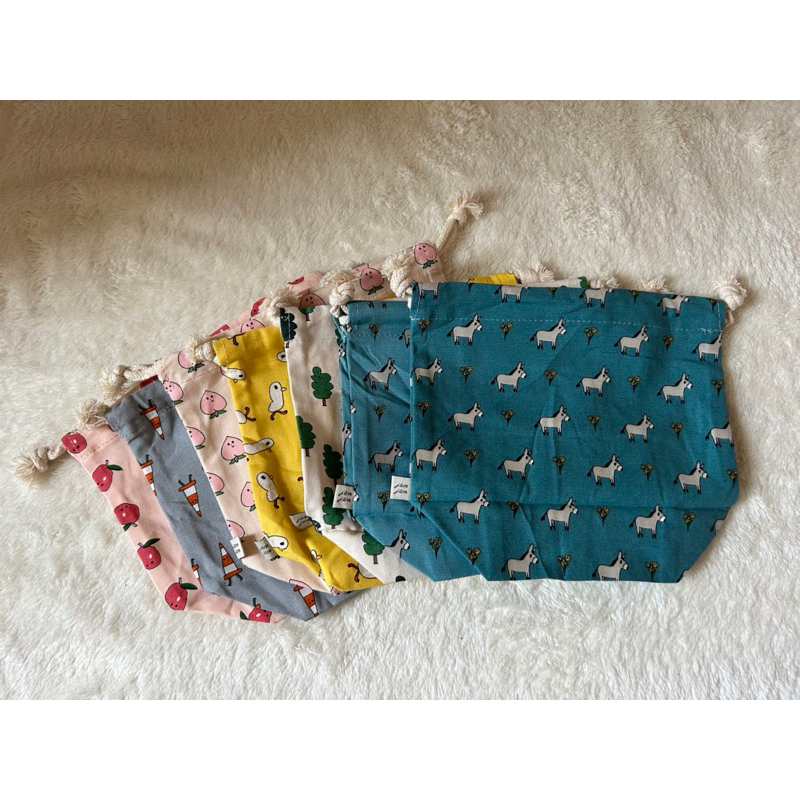 Liveworks jamjam pouch drawstring made in korea | Shopee Philippines