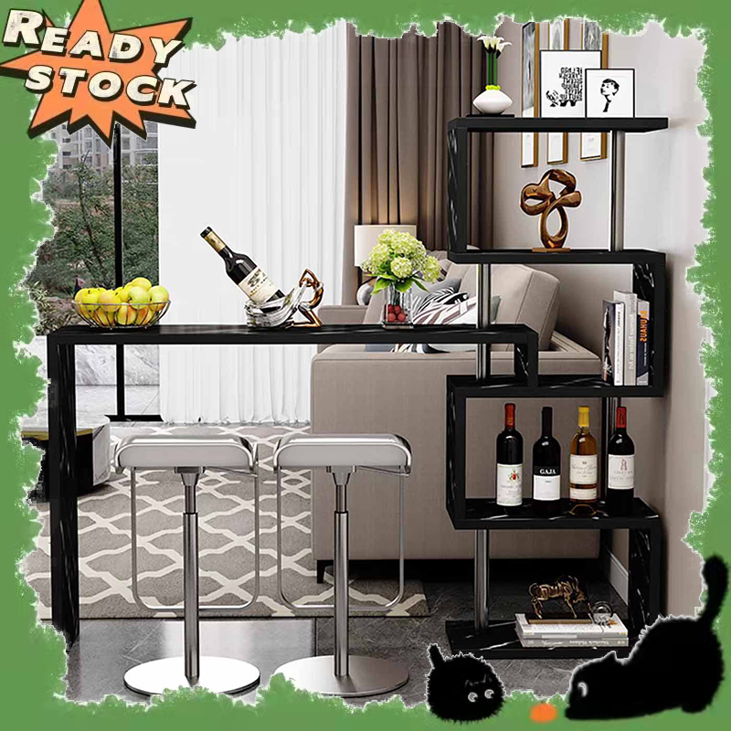 ⚡️COD⚡️ Modern MINI Bar table Rotating 360 Swivel Bar counter table ...