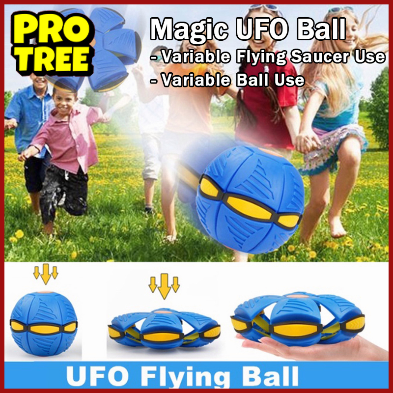 Magic UFO Flying Ball Throw Disc Ball with LED Light For Outdoor Kid's ...