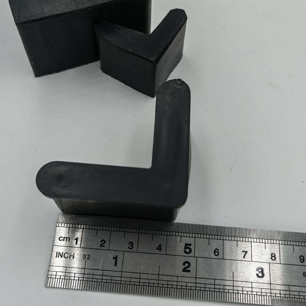 1PCS Heavy Duty Black Rubber Cover Footing Tube Insert Plastic rubber ...