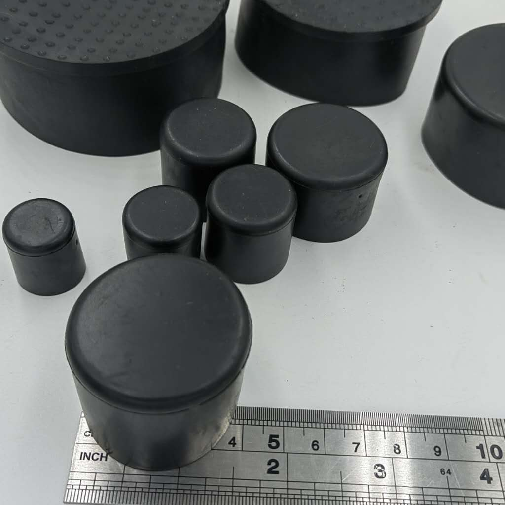 1PCS Heavy Duty Black Rubber Cover Footing Tube Insert Plastic rubber ...