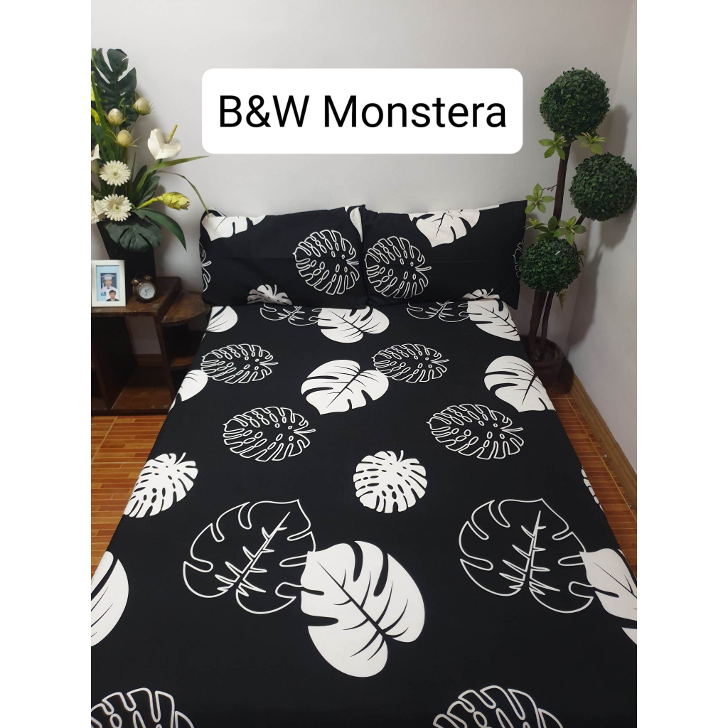Fully Garterize B&W Monstera Fully Garterize 100% Canadian Cotton 3in1 ...