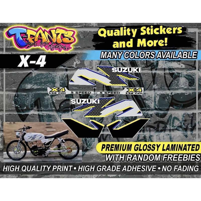 X4 SUZUKI STICKER DECALS | Shopee Philippines