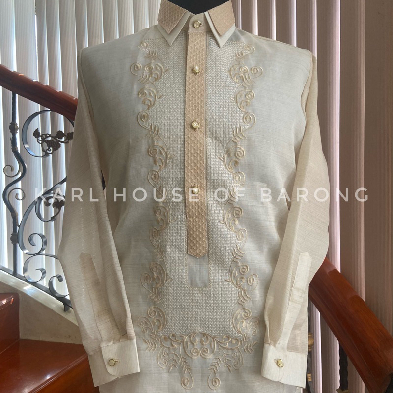 Piña Cocoon/ Pinya Cocoon Barong for Men (HIGH QUALITY BARONG) | Shopee ...