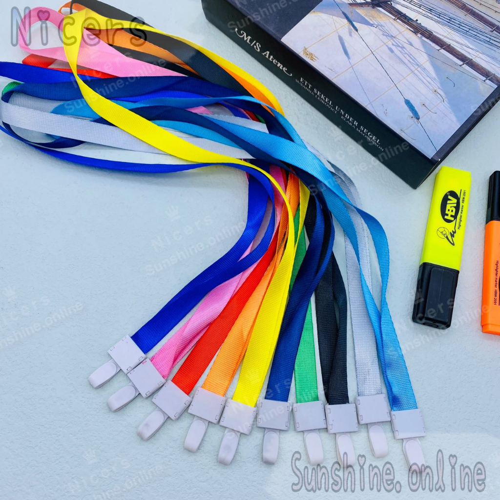 Plain Shiny ID Lace with White Plastic Hook 15mm | Shopee Philippines
