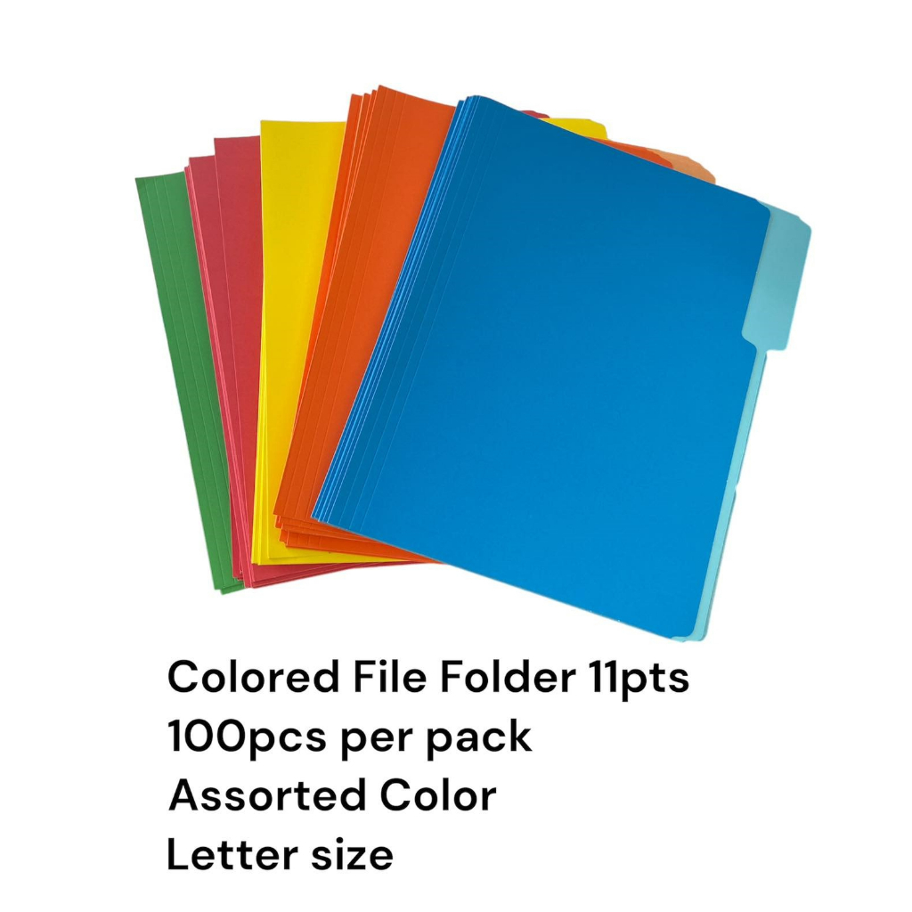 COLORED FILE FOLDER LETTER SIZE 11PTS | Shopee Philippines