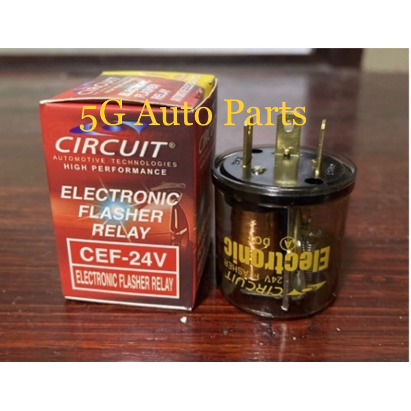 Flasher Relay 12v CEF-12V/24v CEF-24V Universal 3T Circuit brand ...