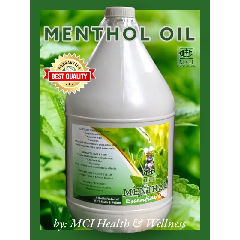 1 GALLON MENTHOL OIL (by: MCI HEALTH & WELLNESS) MASSAGE OIL | Shopee ...