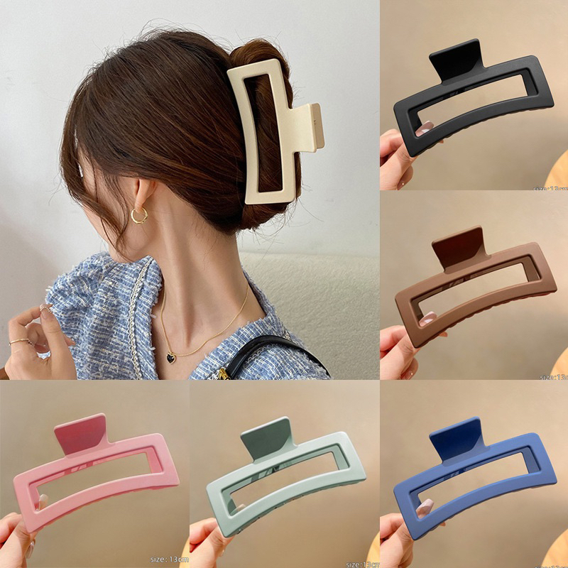 13cm super large frosted square grab clip back of the head hair volume ...